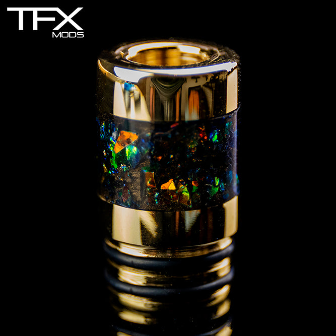TFX 510 MTL Drip Tip - 5mm Bore - Brass - Opal Inlay – TurnWoodFX