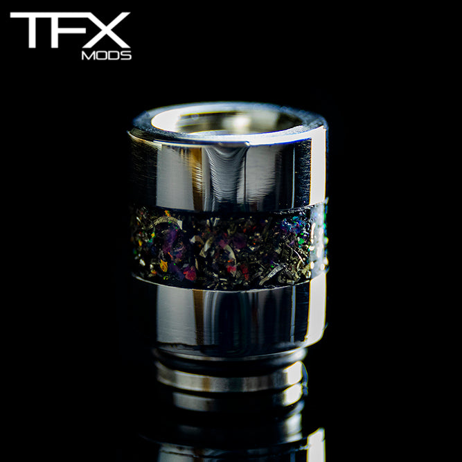 TFX 510 Drip Tip - 304 Stainless Steel - 925 Sterling Silver + Opal In ...